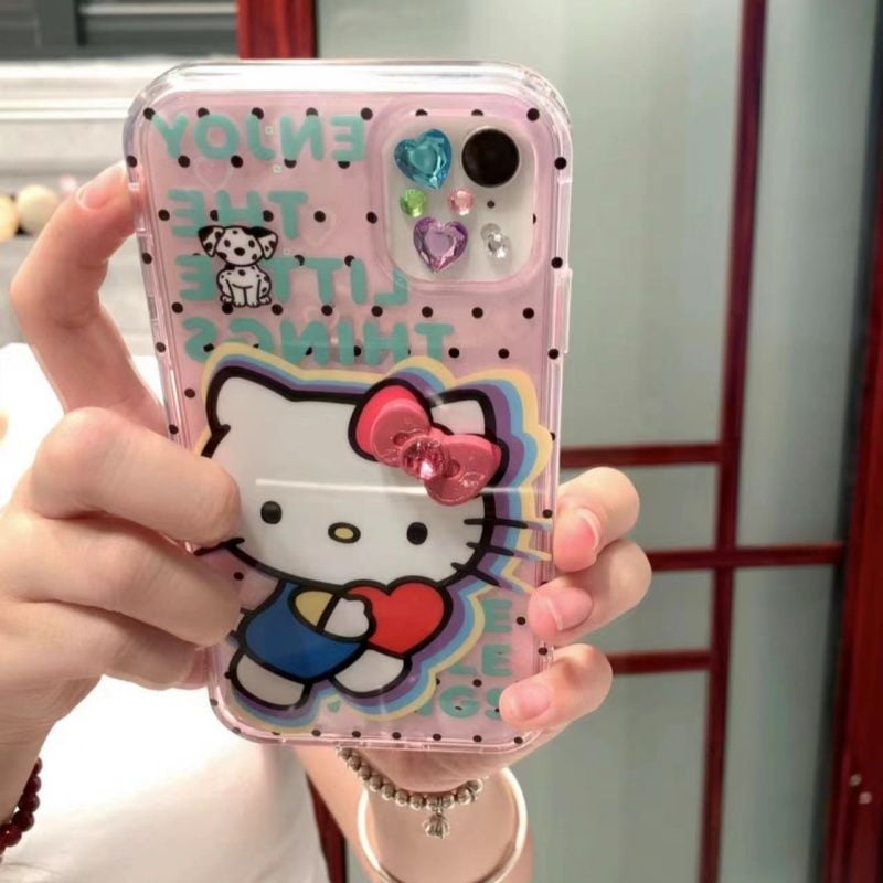 Little Red Book Cartoon Three-Dimensional Bow Hello Kitty Huawei ...