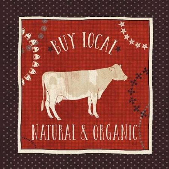 Little Red Farm III Poster Print by Veronique Charron (12 x 12 ...