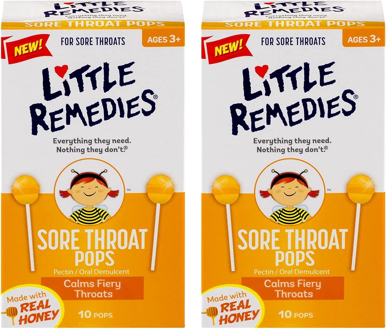 Little Remedies Little Colds, Honey Pops, 10 CT (Pack - 2) - Walmart.com