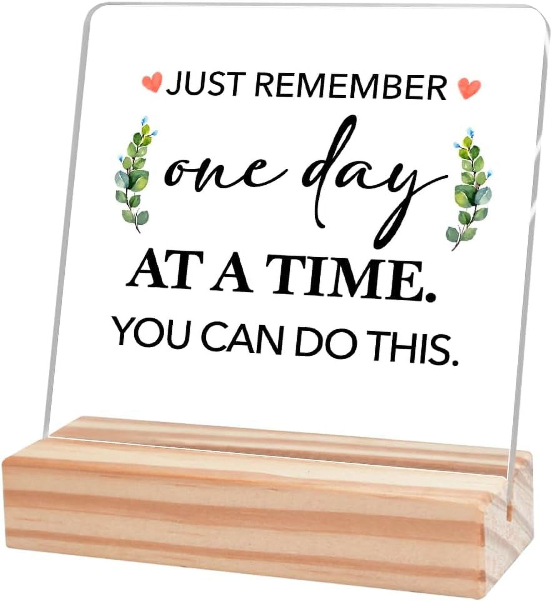 Little Reminders Desk Sign,Positive Sign Desk Decor,Just Remember One ...