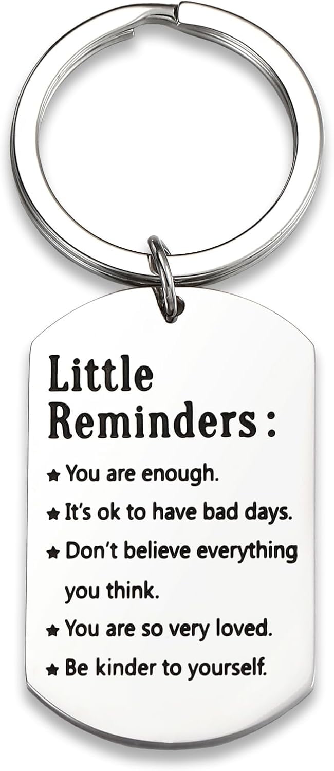 Little Reminders Keychain Mental Health Gifts Self Love Keychains for ...