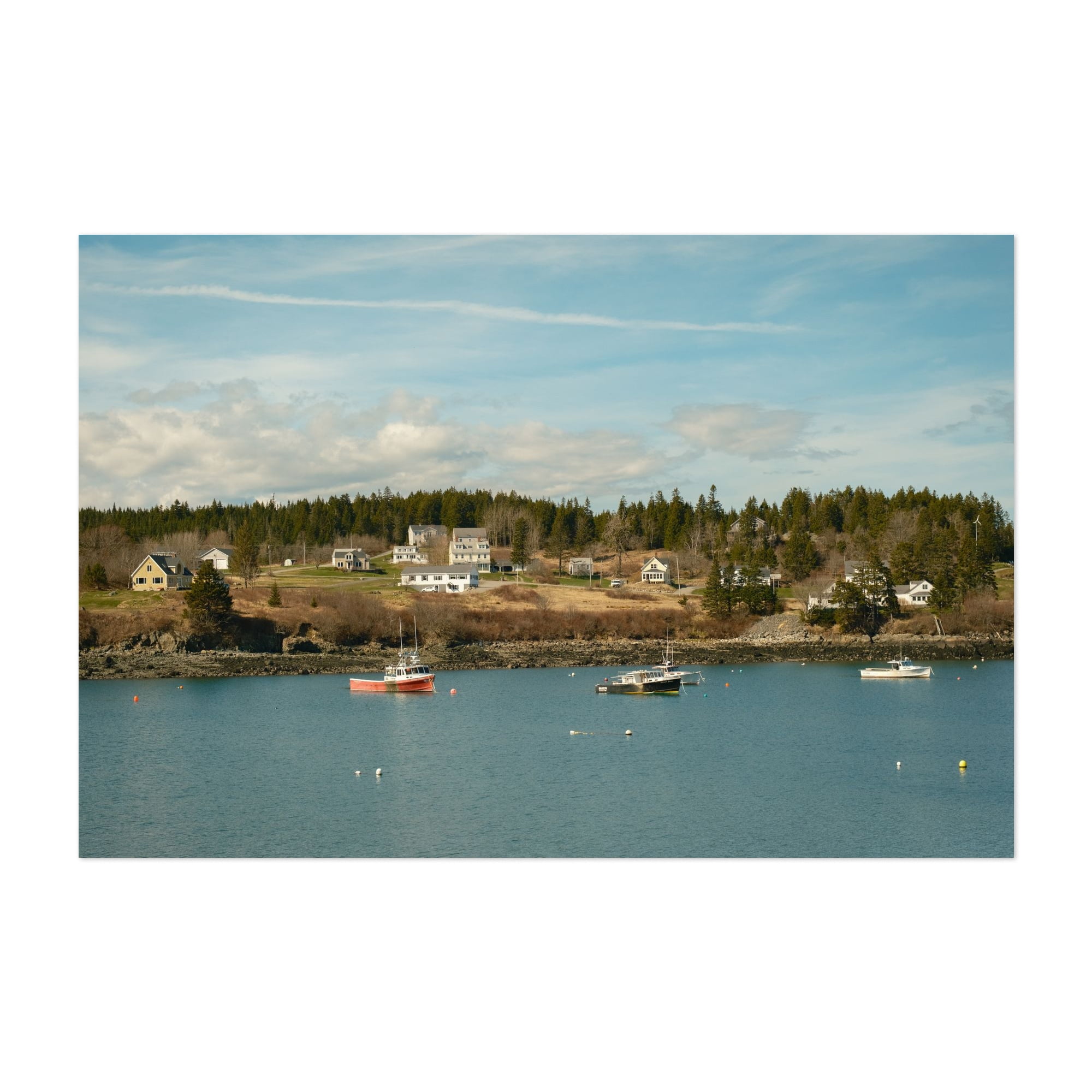 Little River, Cutler - Cutler Maine Photography Coastal Boat Landscape ...