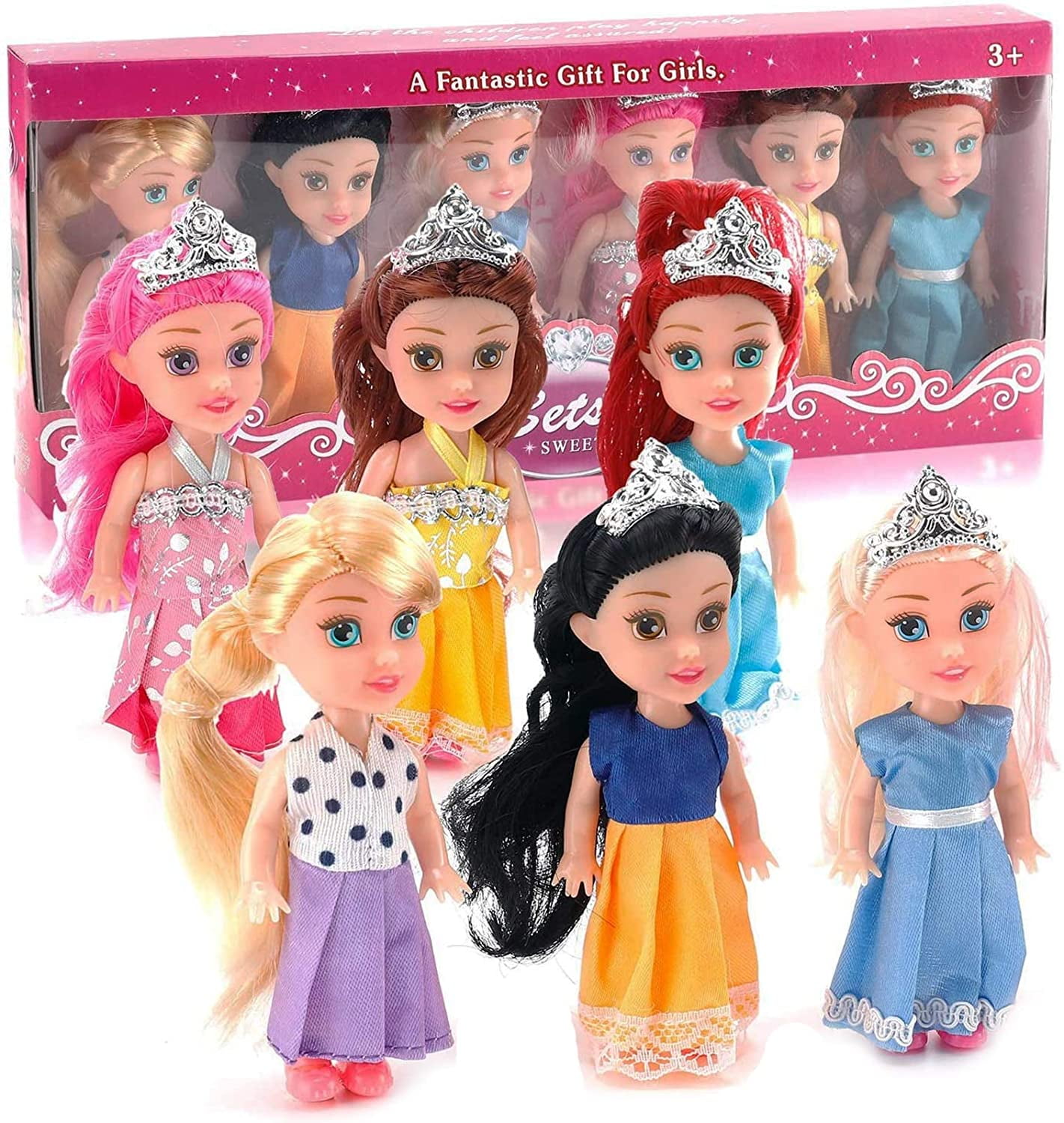 Little Royal Princess Toddler Dolls with Dresses - Imaginative Pretend ...
