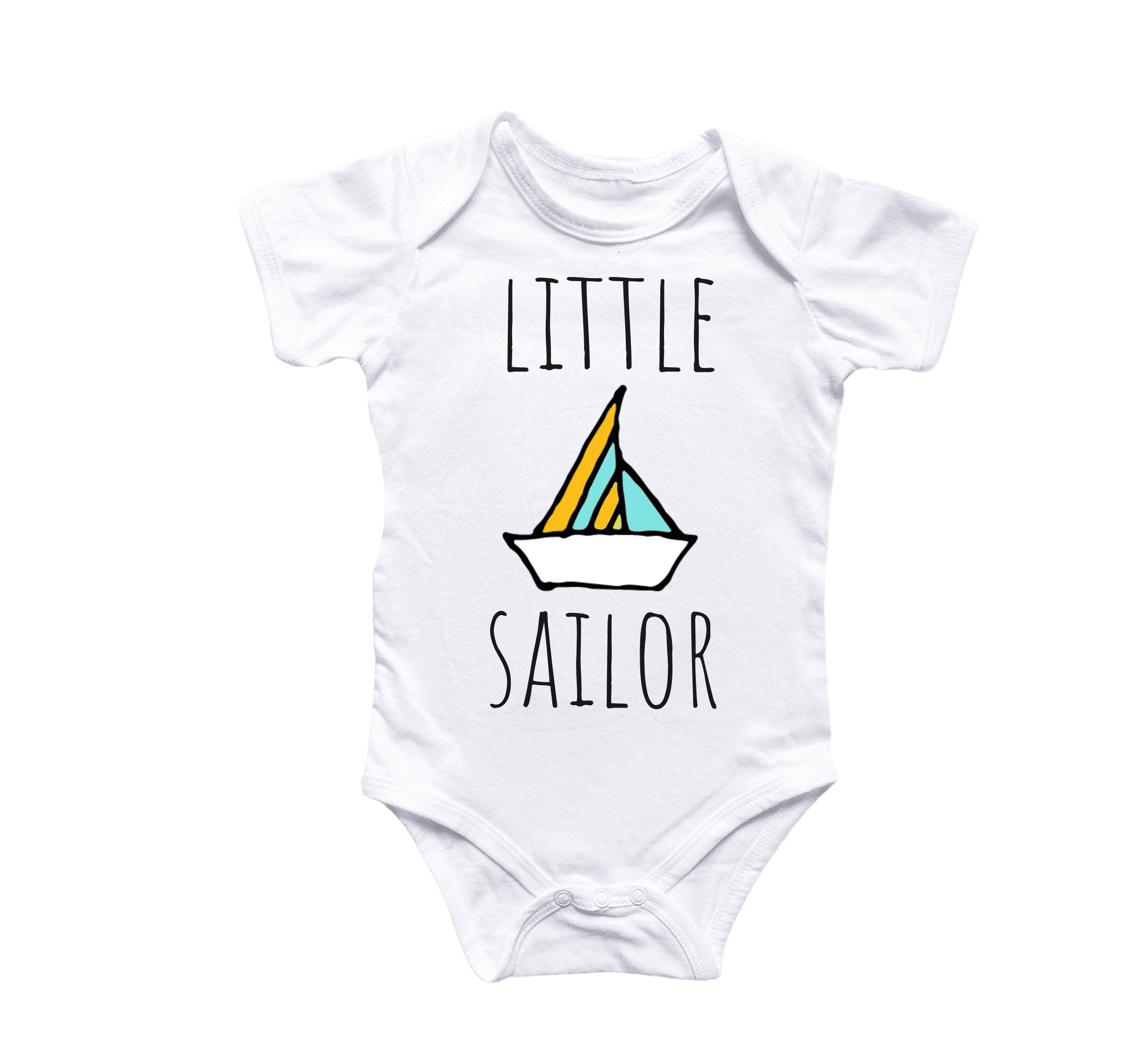 Little Sailow Sailboat Nautical - Baby Boy Girl Clothes Infant Bodysuit ...