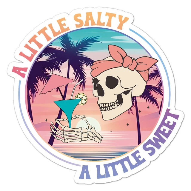 Little Salty Little Sweet Sticker Indoor Outdoor Phone Decal Water ...
