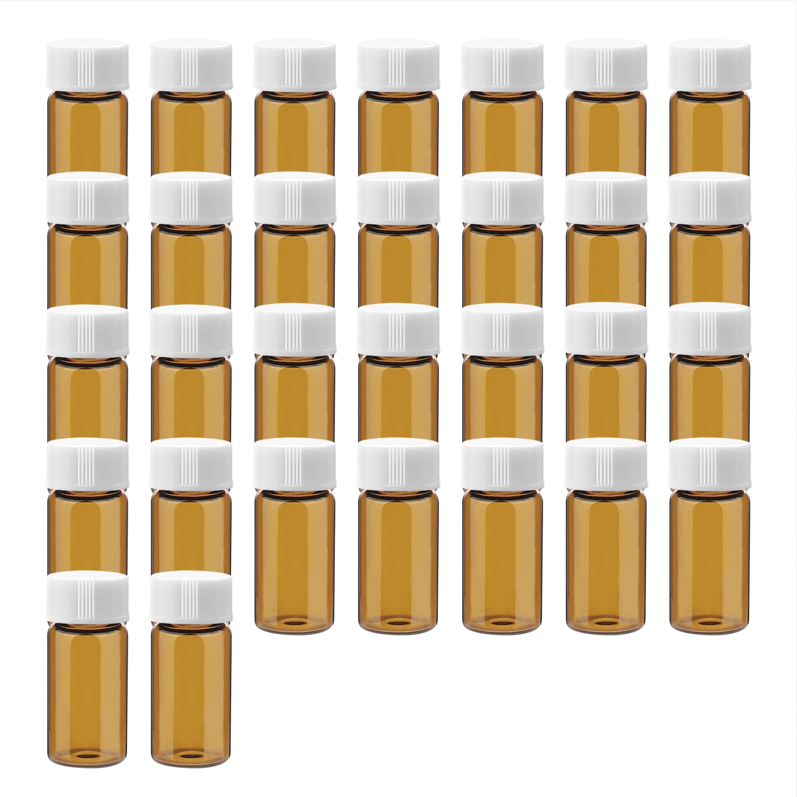 Little Sample Bottles 1/6oz Small Brown Liquid Sample Vial 5ml Leak ...