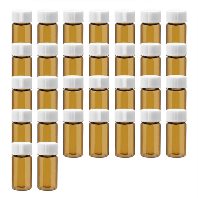 Little Sample Bottles 1/6oz Small Brown Liquid Sample Vial 5ml Leak ...