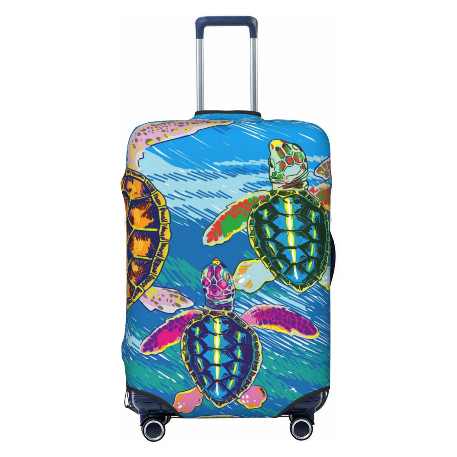 Little Sea Turtles Luggage Cover, Suitcase Cover for Luggage Fits 18-32 ...