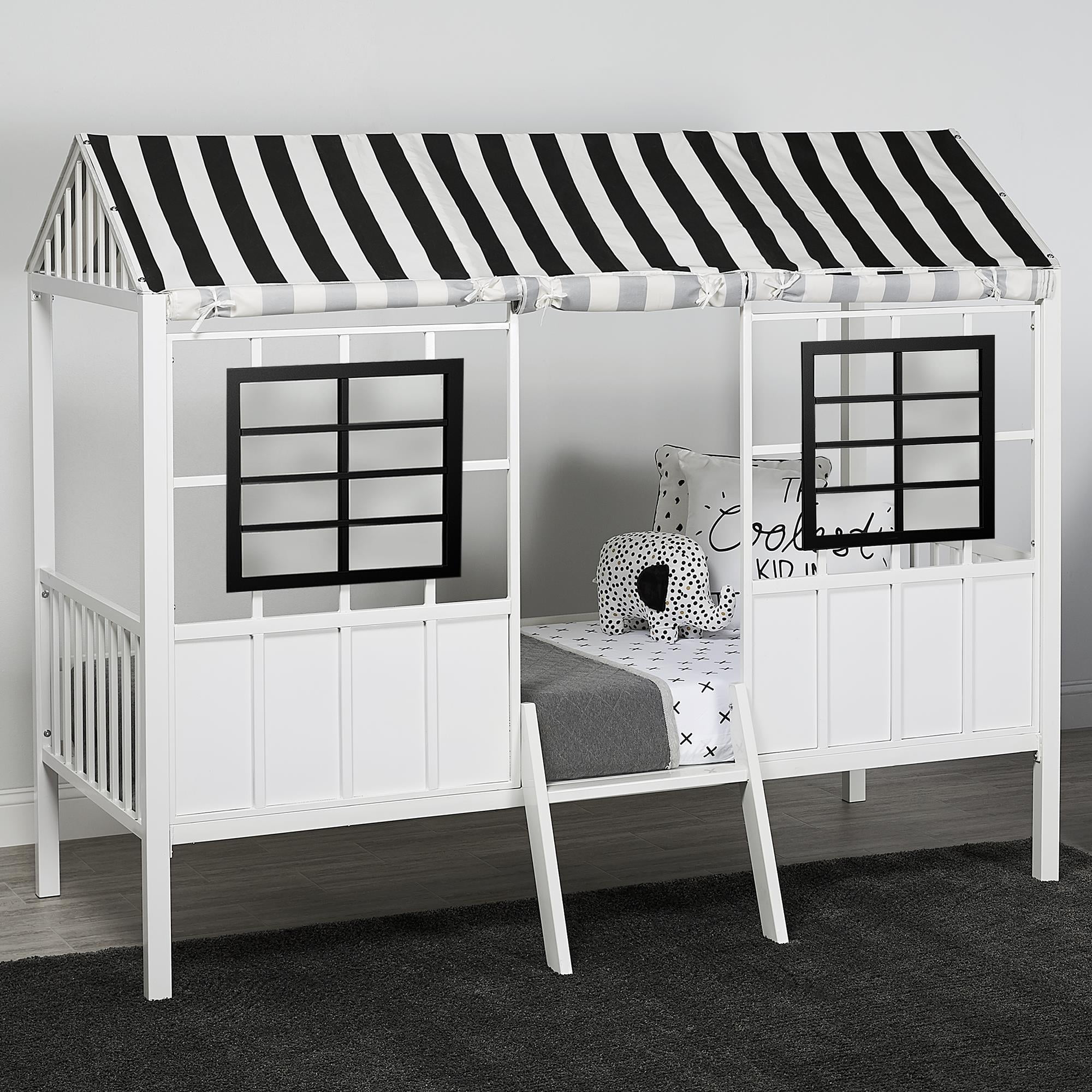 Little Seeds Rowan Valley Forest Loft Bed, Black/White, Twin - Walmart.com