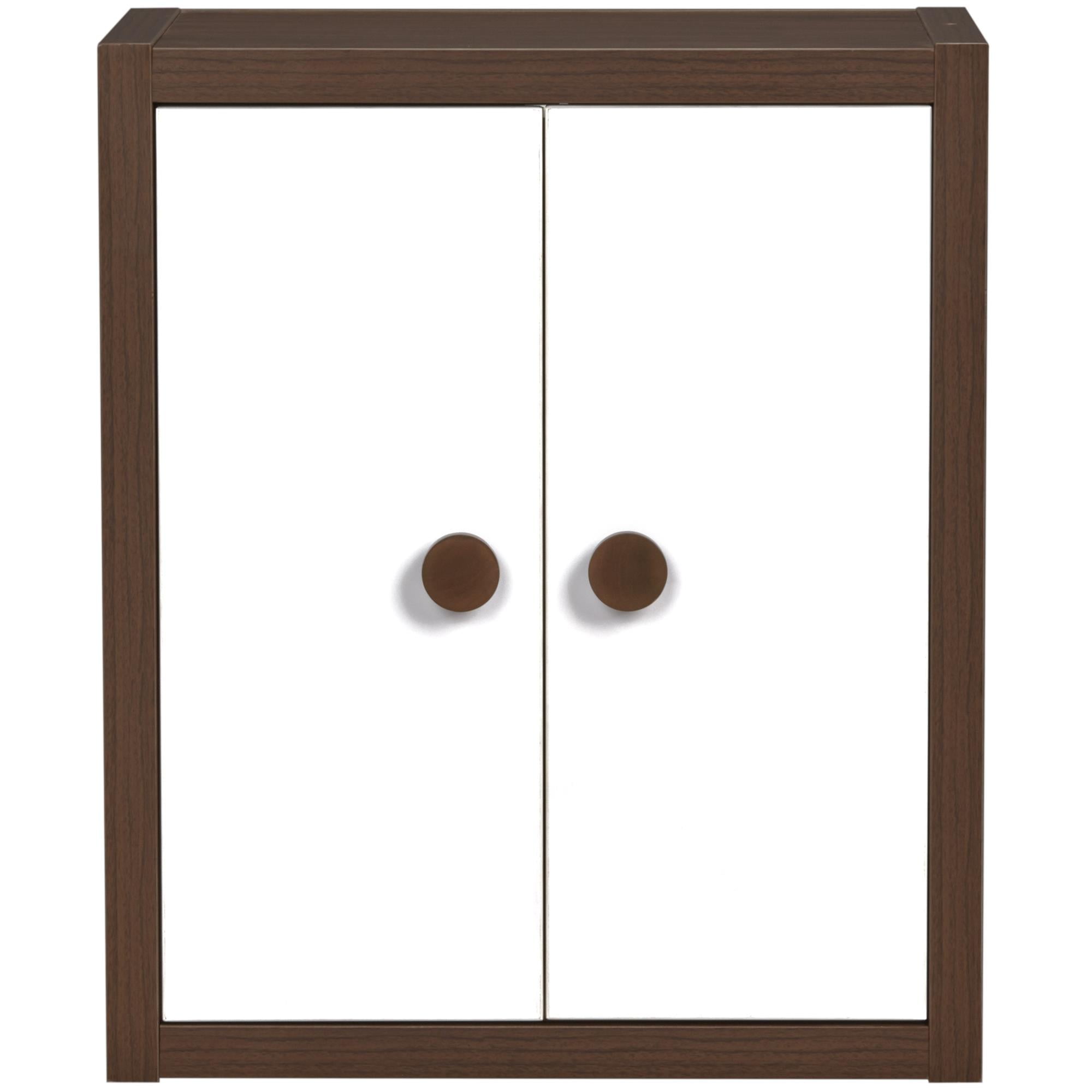 Sierra Ridge Terra Modular Bookcase with Doors, White - Walmart.com