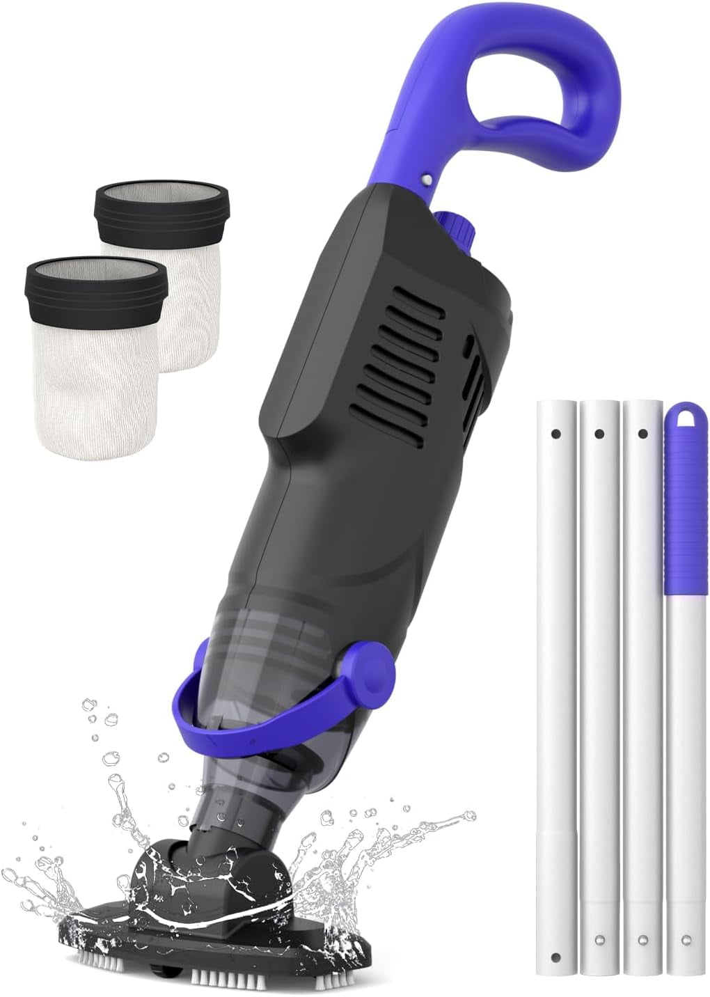 Little Shark Pool Vacuum for Above Ground Pools & Hot Tubs, 60W Motor ...