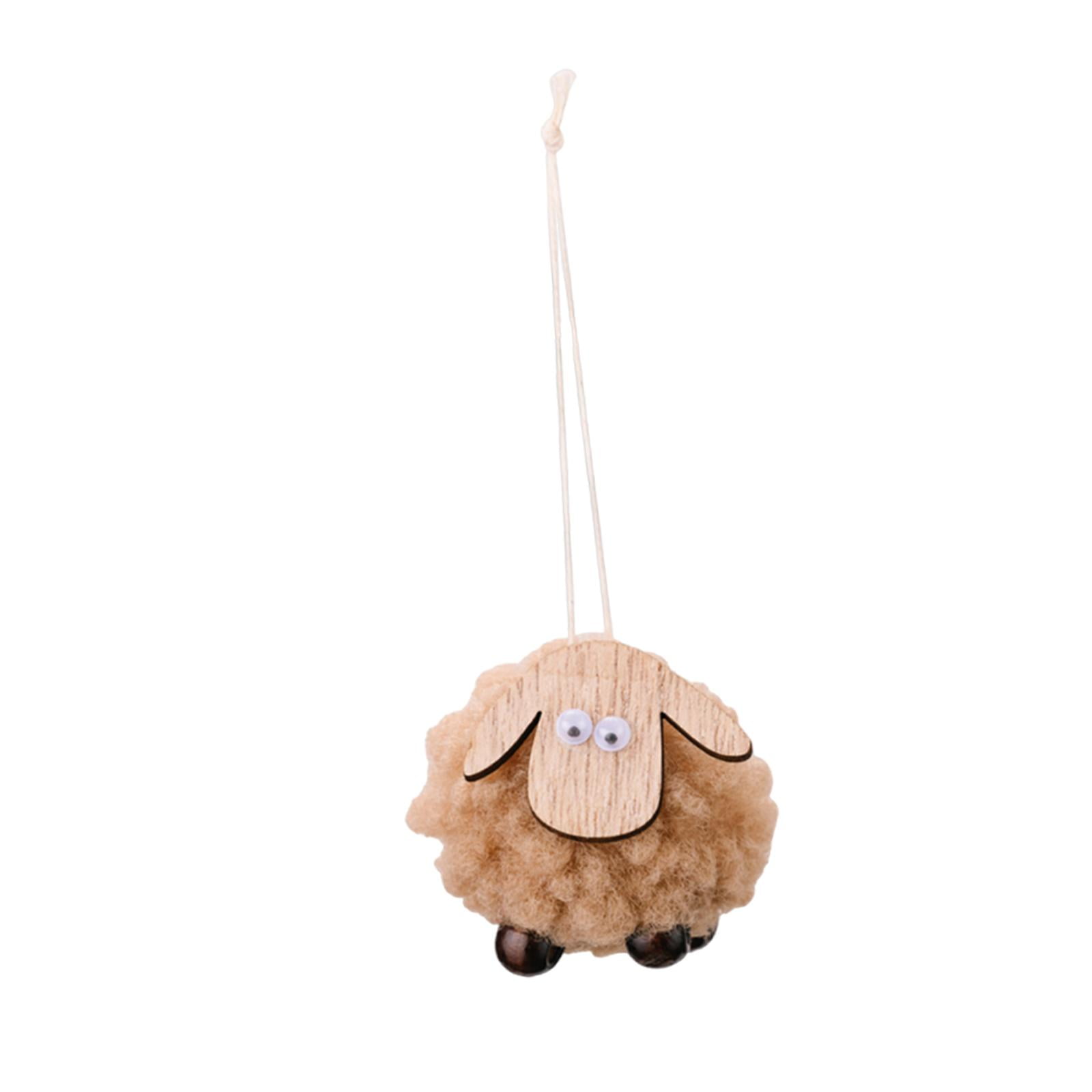 Little Sheep Ornament Farm Animal Centerpiece Lamb Velvet Material for ...