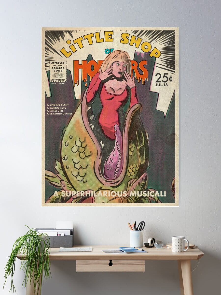 Little Shop Of Horrors Movie Poster Poster Wall Art, Modern Wall Decor ...
