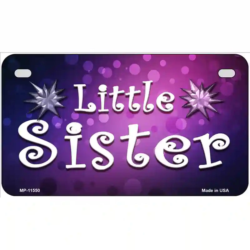 Little Sister Novelty License Plate 7" x 4" Motorcycle (MP) - Walmart.com