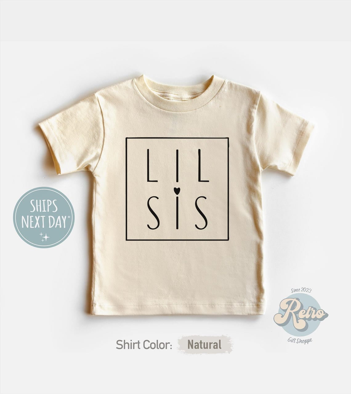 Little Sister Toddler Shirt Announcement Shirt Kids Matching Sibling ...