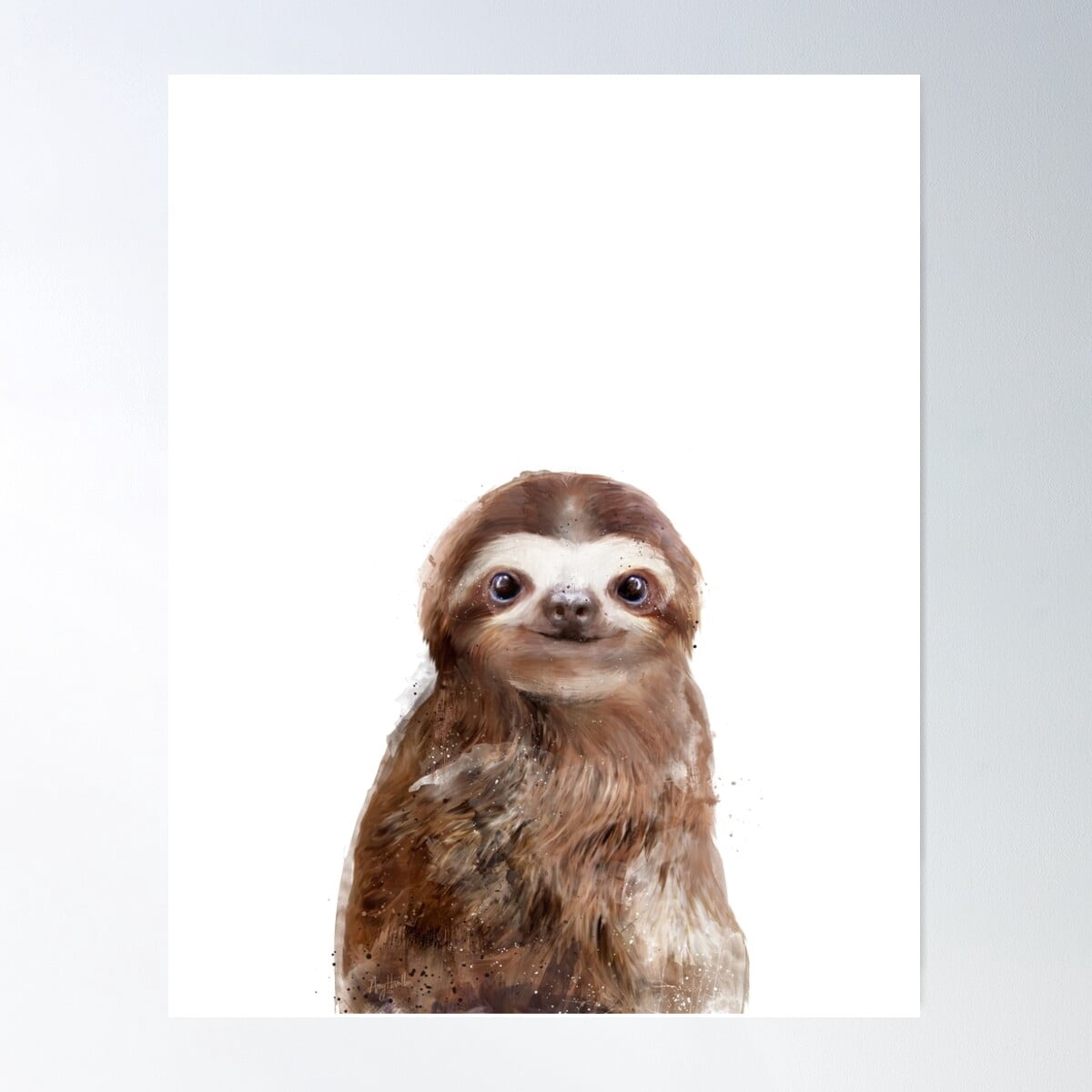 Little Sloth Poster Wall Art, Modern Wall Decor For Living Room Bedroom ...