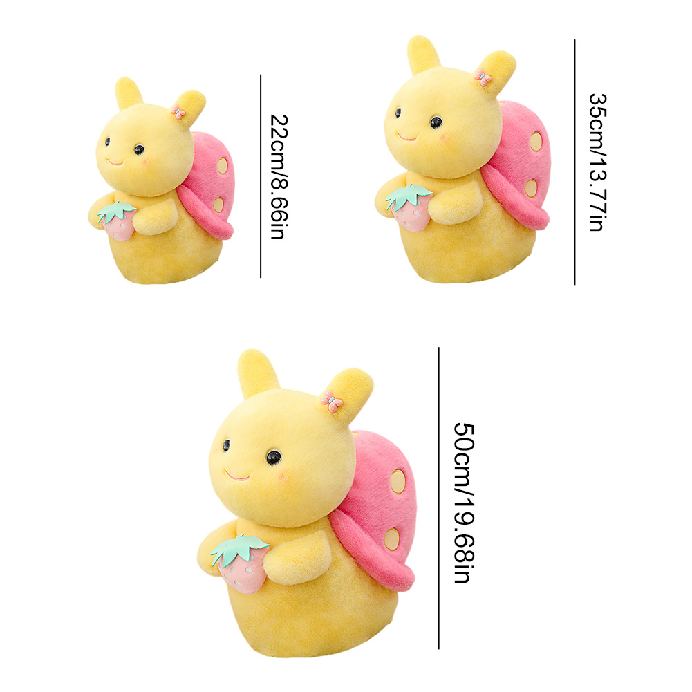 Little Snail Hugging Strawberry Plush Toy Cute Snail Plush Stuffed ...