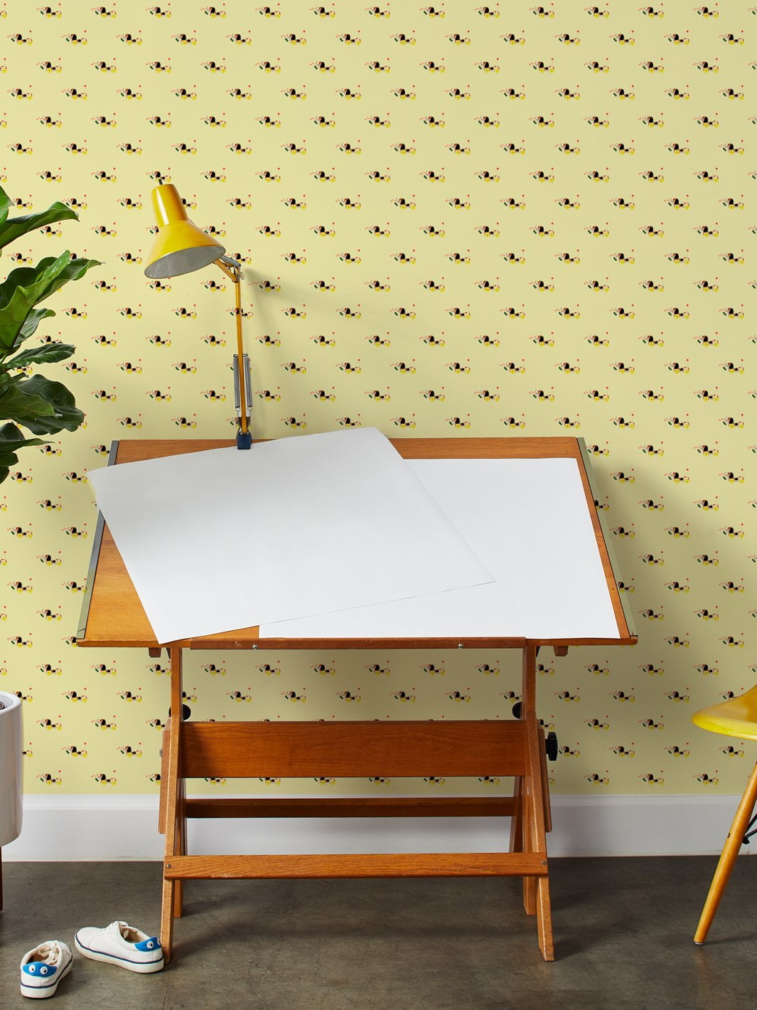 Little Snoopy Removable Vinyl Wallpaper by Fisher-Price - Yellow ...