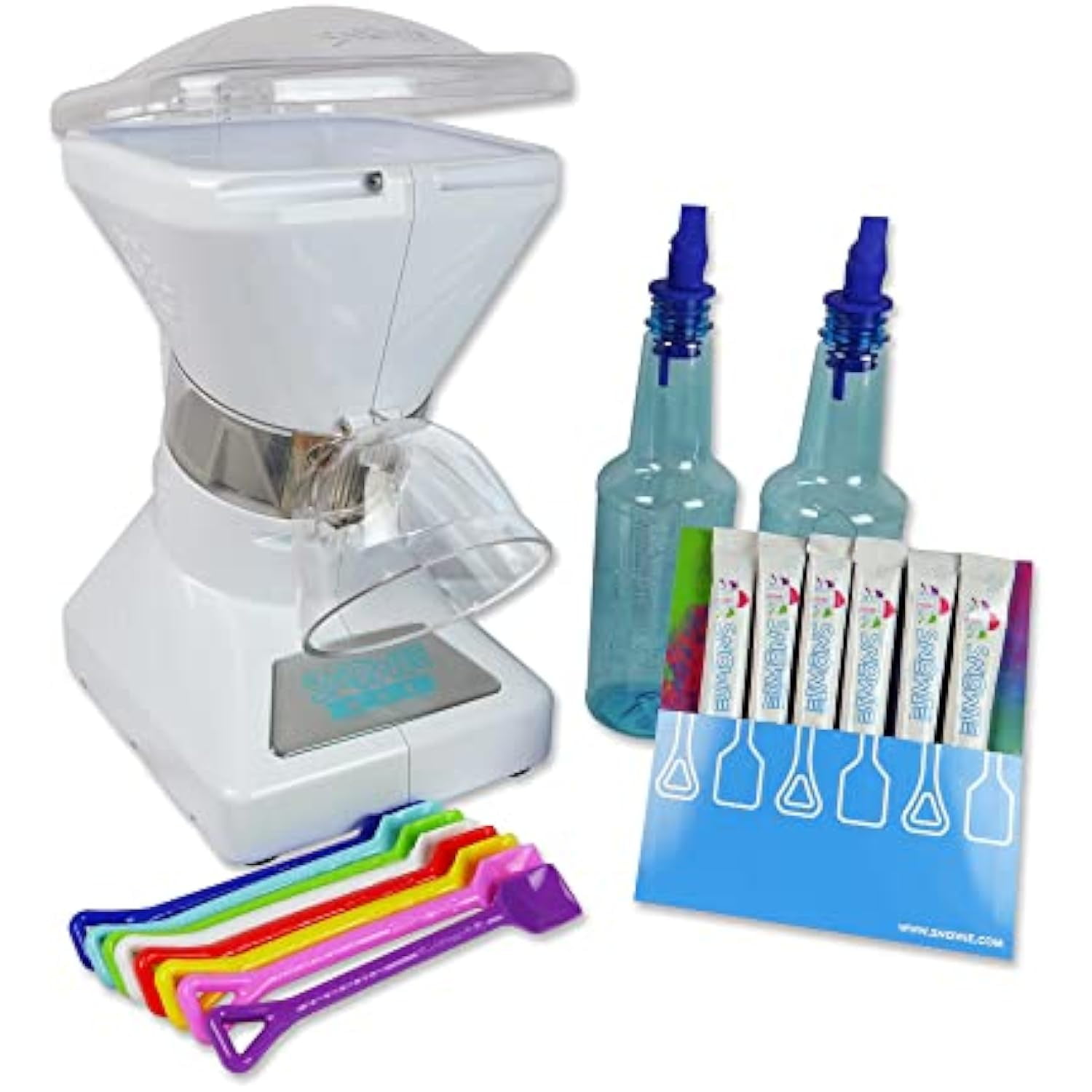 Little Snowie Max Snow Cone Machine - Premium Shaved Ice Maker, With ...