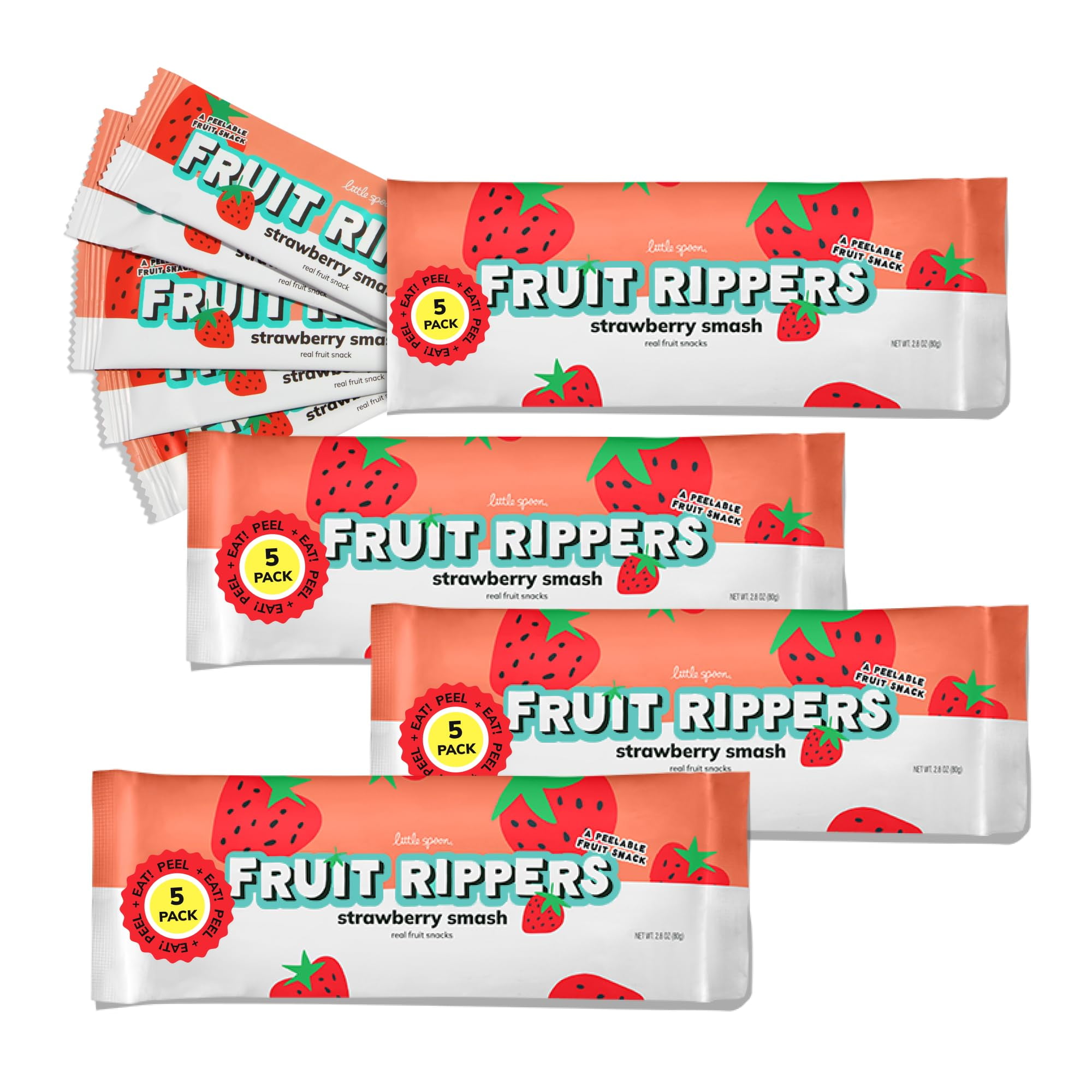 Little Spoon Strawberry Smash BCF26 Fruit Ripper, With Apple, Real ...