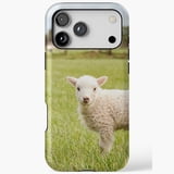 Little Spring Lamb Rural England Art iPhone Case 17 16 15 14 13 12 11 ...