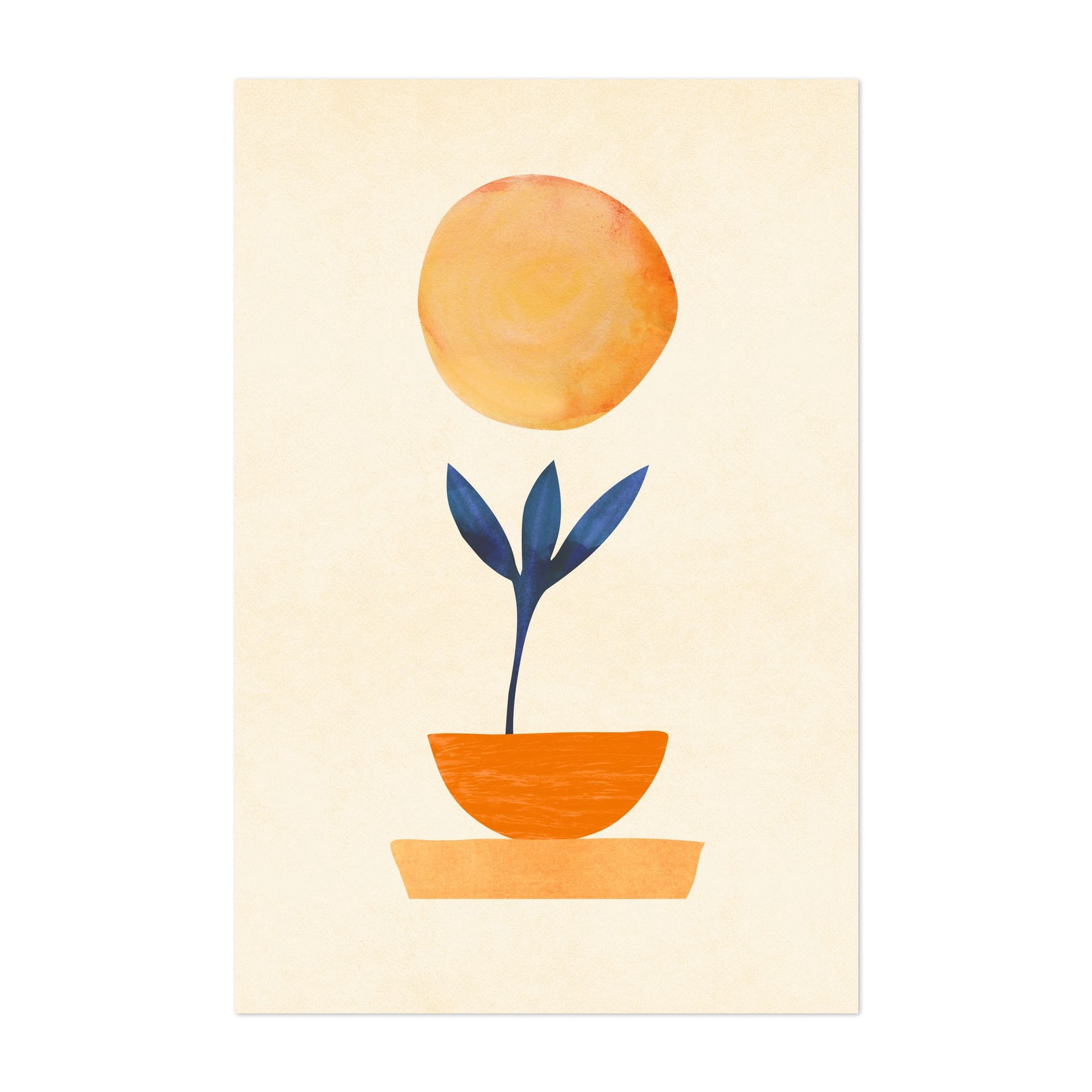 Little Sprout - Painting Minimalist Abstract Modern Art Botanical ...