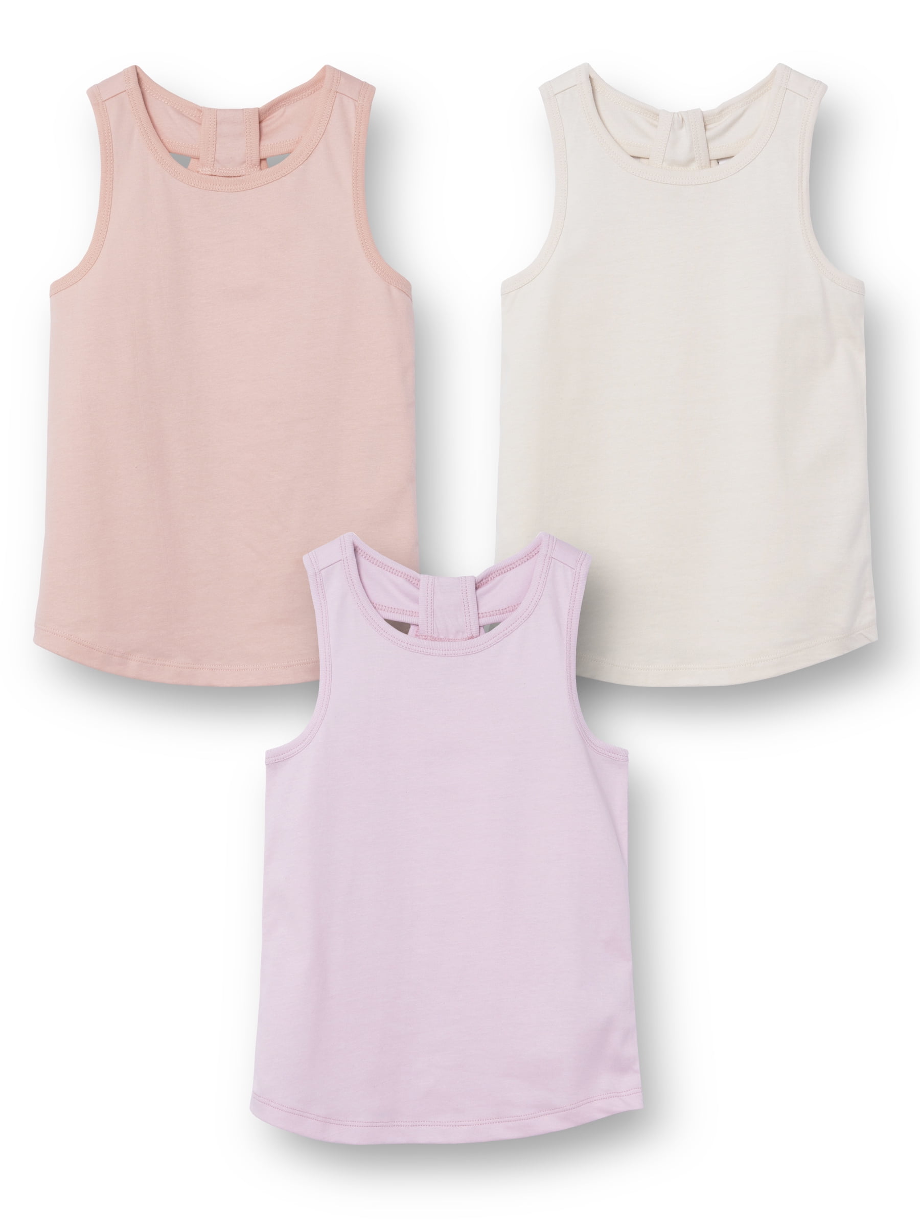 Little Star Organic 3 Pk Toddler Girls Tank Tops, Sizes 12M-5T ...
