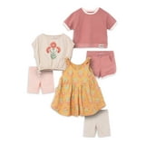 Little Star Organic 6 Pc Toddler Girls Bundle Set 12M-5T - Walmart.com