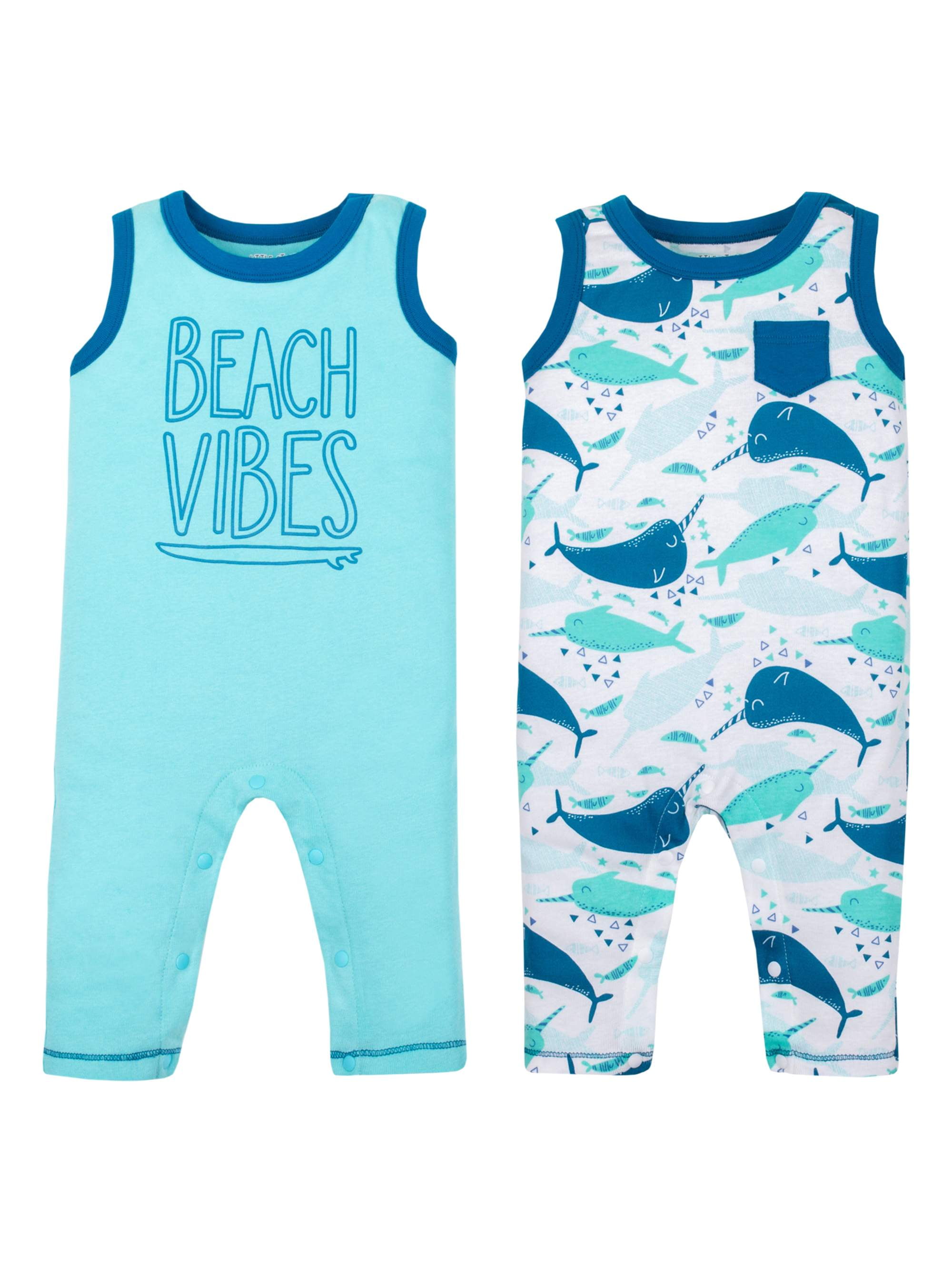 Baby Boy Sleeveless Romper
