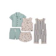 Disney Pixar Sully Infant Baby Boys 5 Pack Bodysuits Newborn to Infant ...