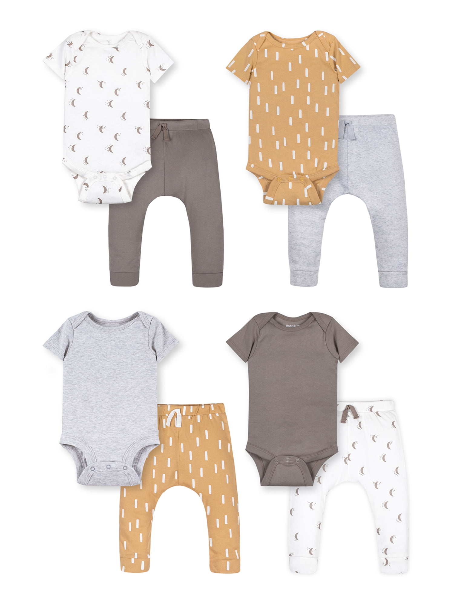 Little Star Organic Baby Boy or Unisex 8Pc Mix & Match Set, Size ...