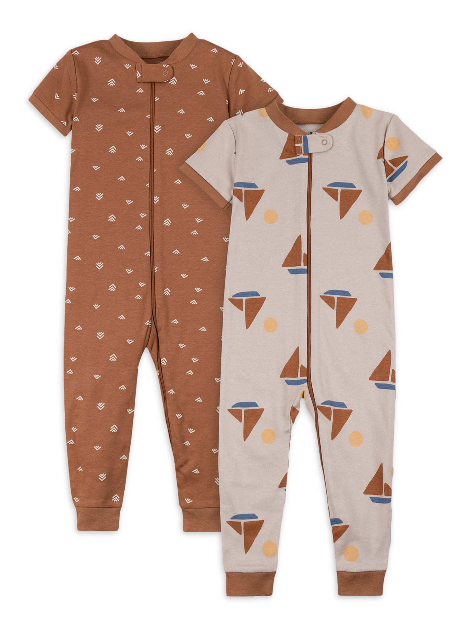 Little Star Organic Baby Unisex, Boy, Girl One Piece Pajamas, 2 Pk ...