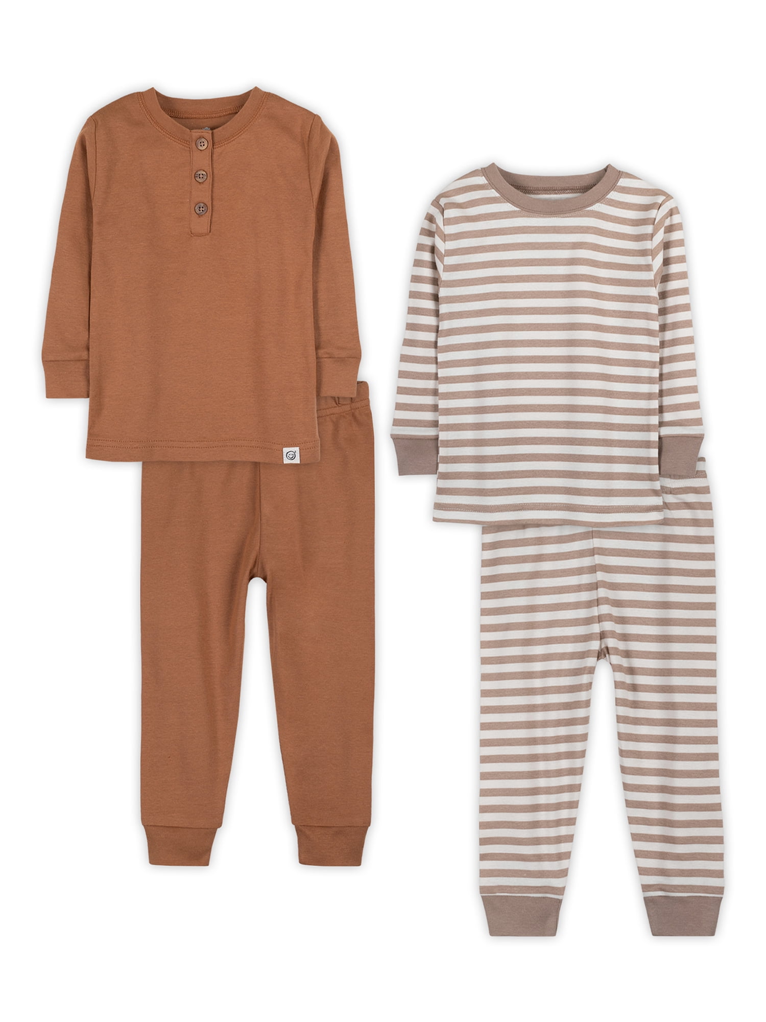 Little Star Organic Baby and Toddler Unisex, Boy, Girl Pajama Set, 4 Pc ...