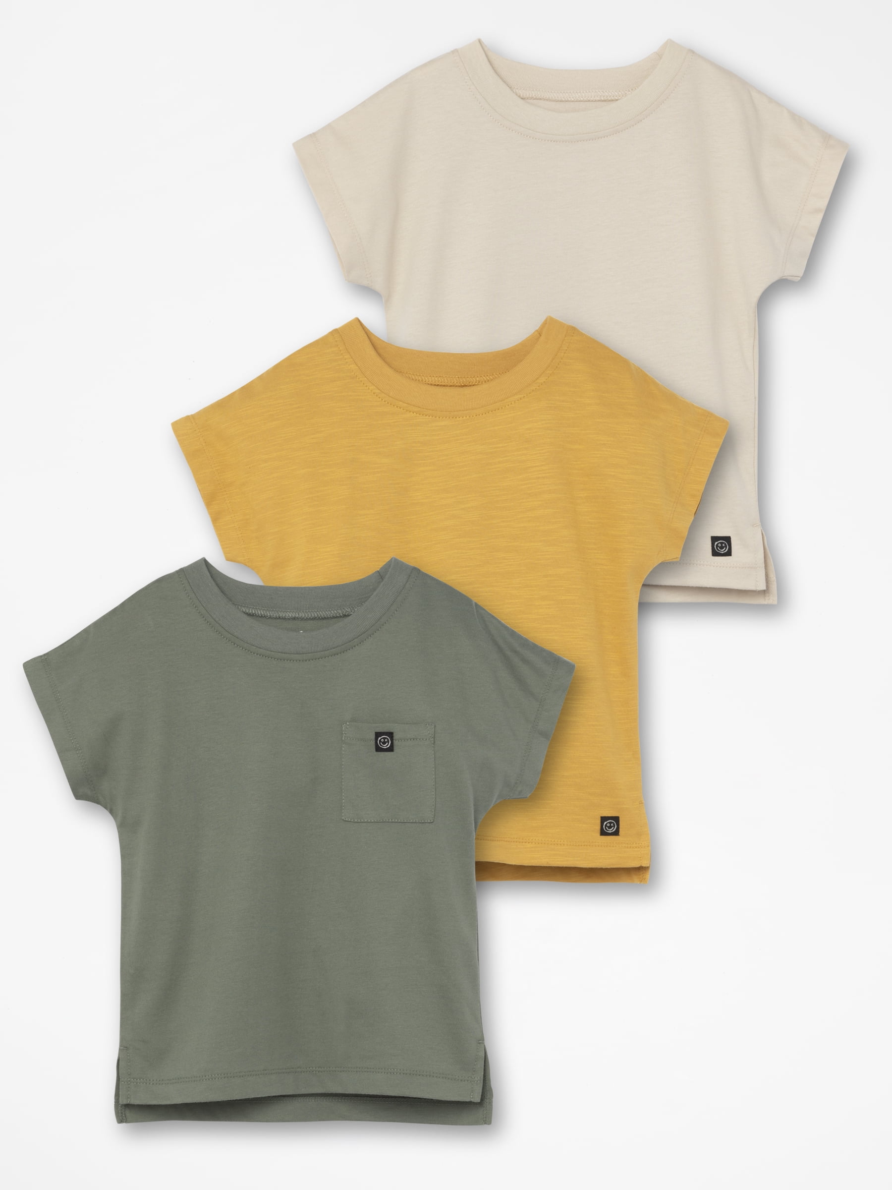 Little Star Organic Kids 3Pk Short Sleeve Tees, Boys Size 6–8 - Walmart.com