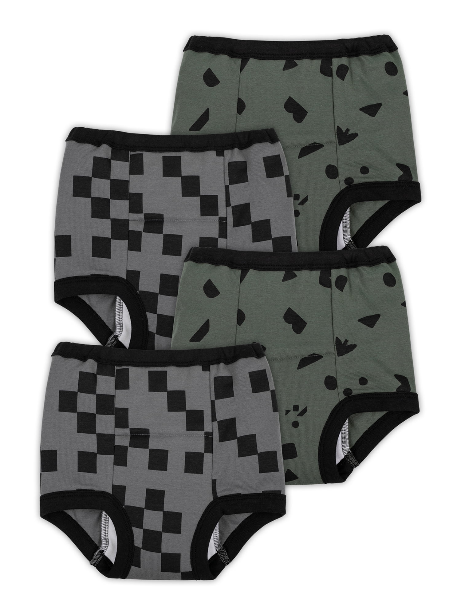 Little Star Organic Toddler Boys Reusable Training Pants, Checkerboard ...