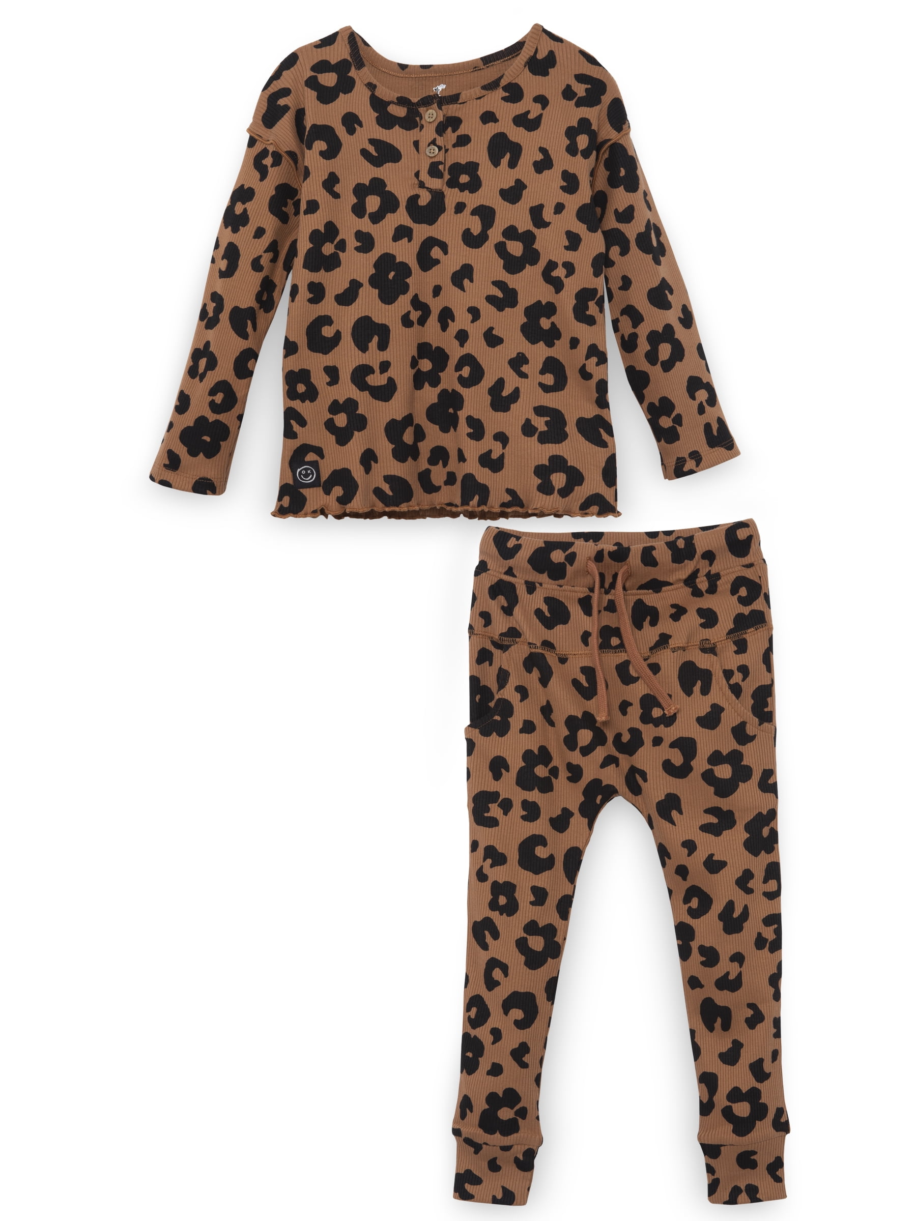 Little Star Organic Toddler Girl 2 Pc Long Sleeve Top & Pant Loungewear ...