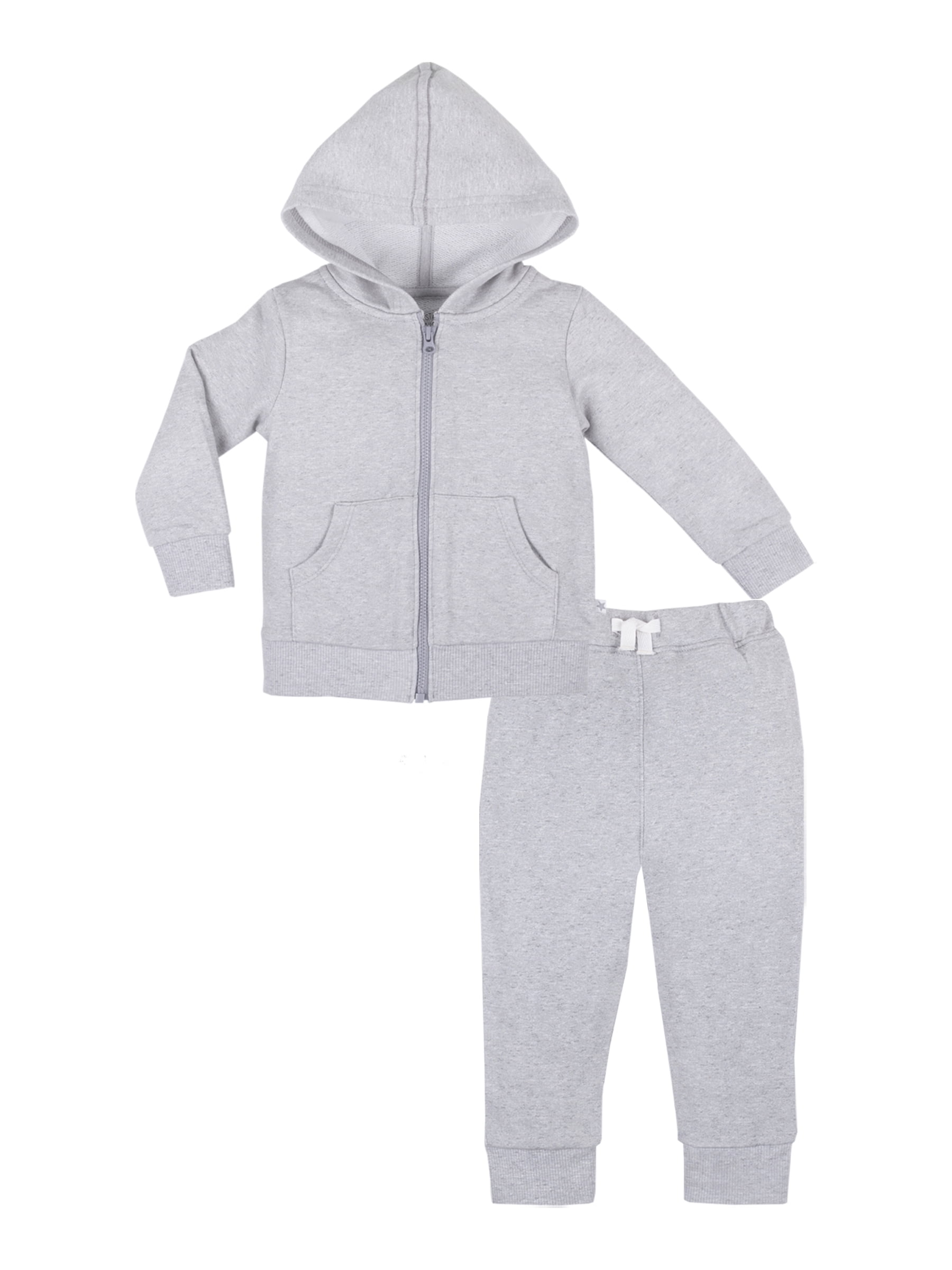 Little Star Organic Toddler Unisex 2Pc Jogger Set, Size 9M-5T - Walmart.com