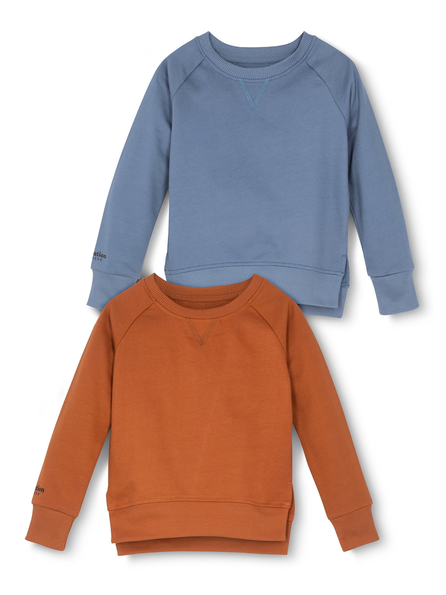 Little Star Organic Toddler Unisex 2 Pack Long Sleeve Pull Over ...