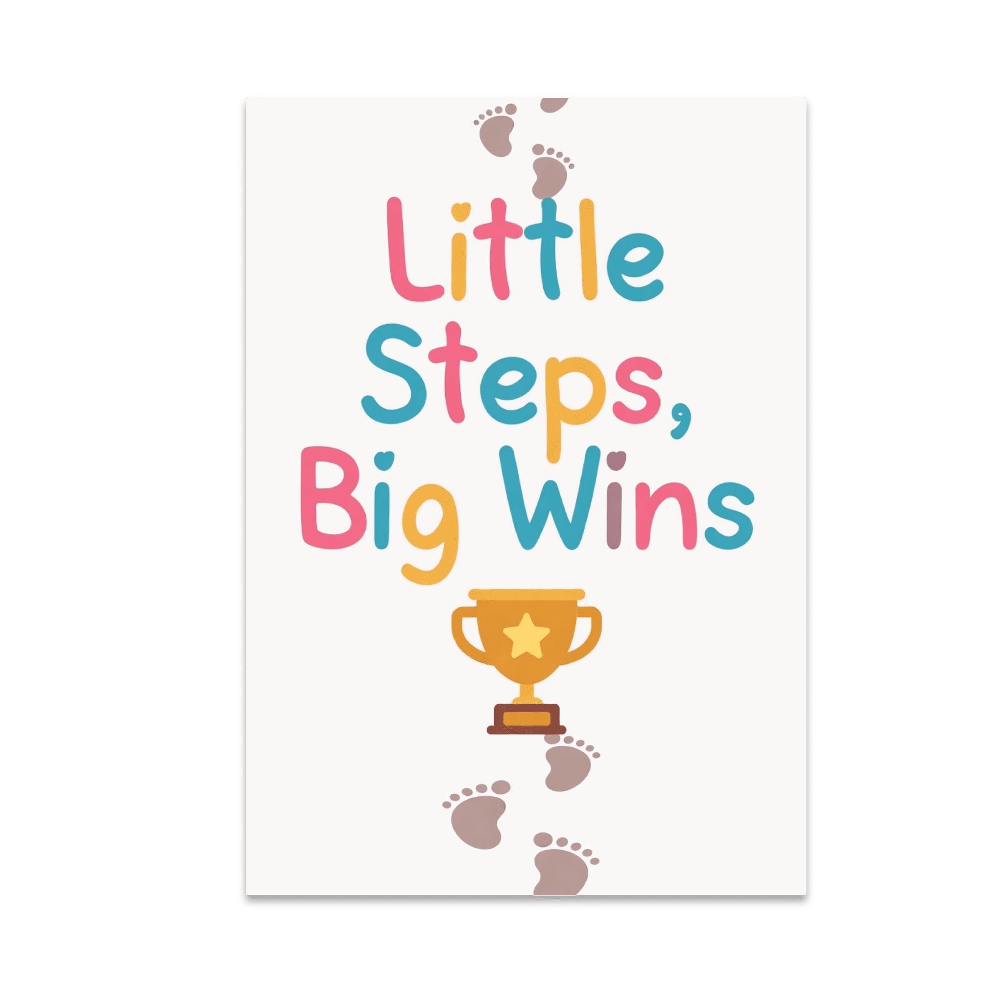 Little Steps Big Wins Poster Art - Child Growth Celebration - 13x19 ...