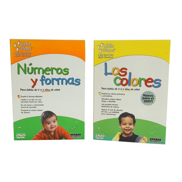 Little Steps NUMEROS Y FORMAS & LOS COLORES Spanish DVD - Para bebes de ...