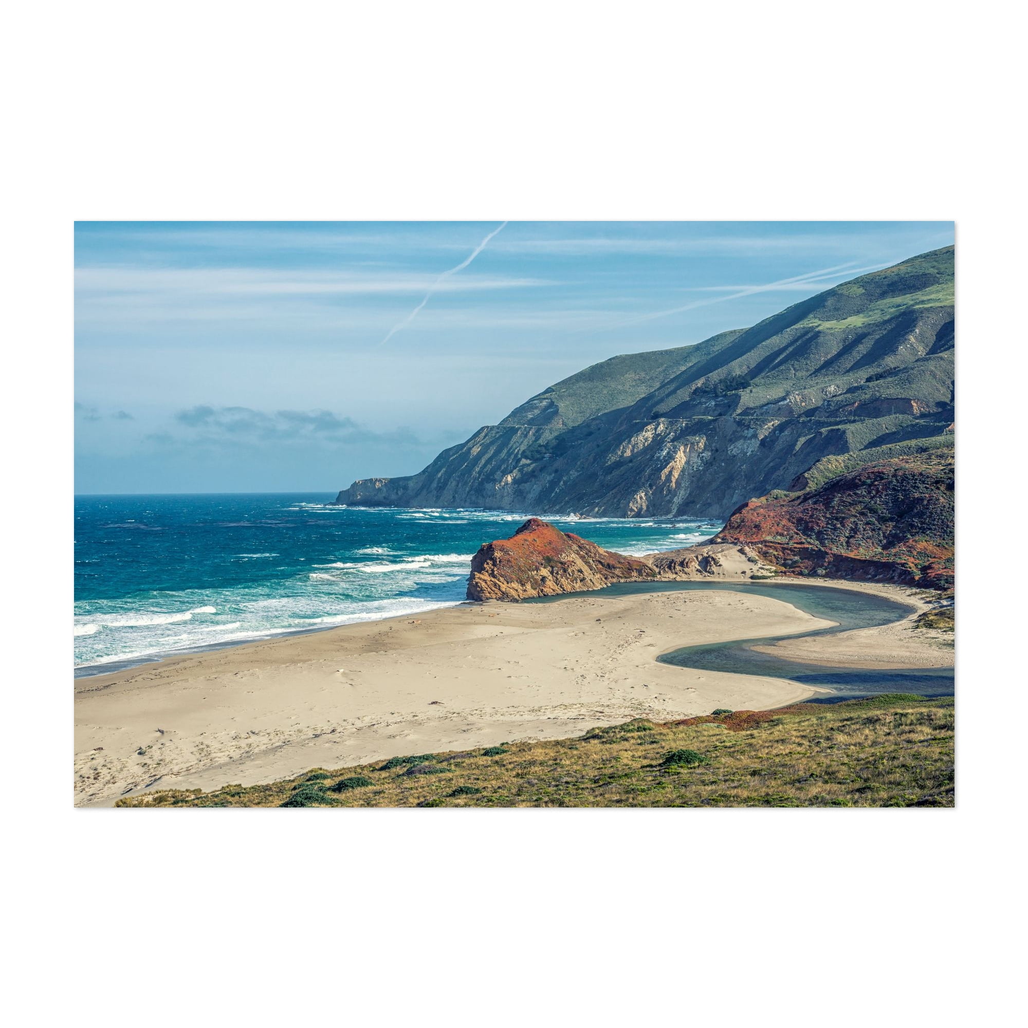 Little Sur River Beach - California Photography Unframed Wall Art Print ...