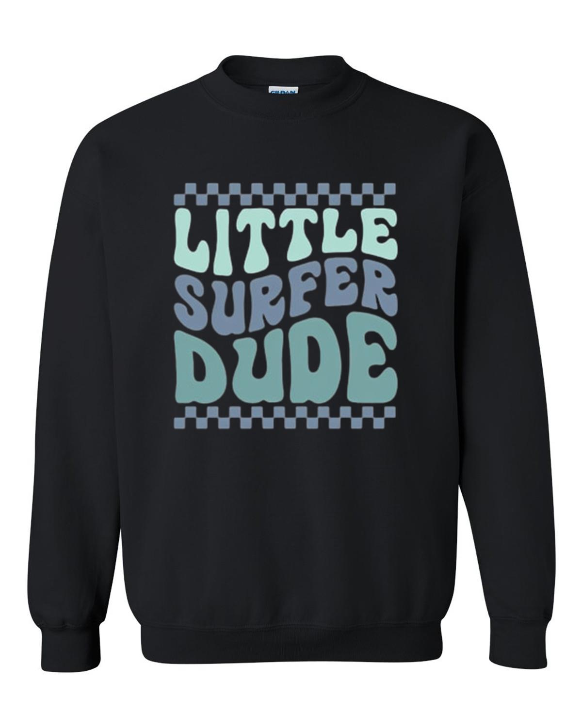 Little Surfer Dude Retro Beach Style Summer Wave Graphic Sweatshirt ...