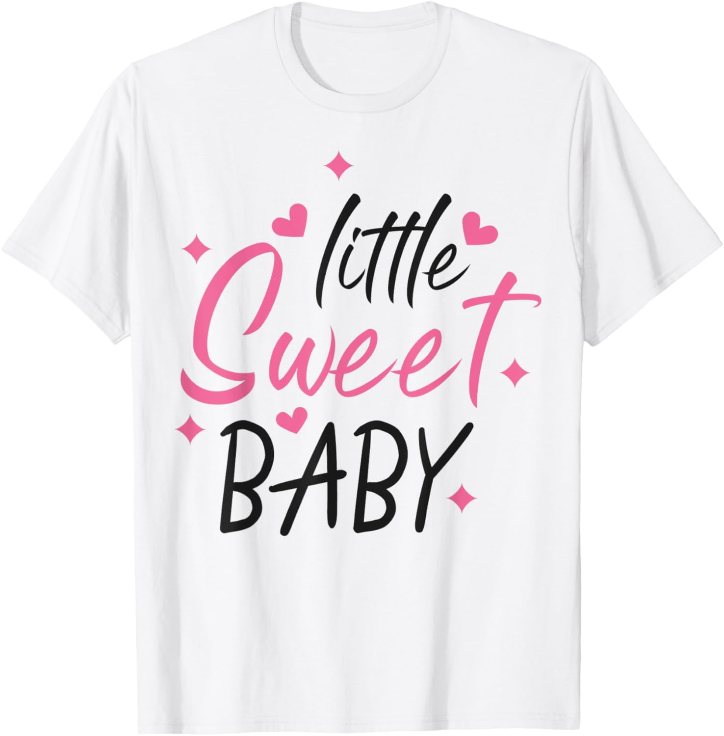 Little Sweet Baby Cute Baby Born Gender Reveal Party Parents T-Shirt ...