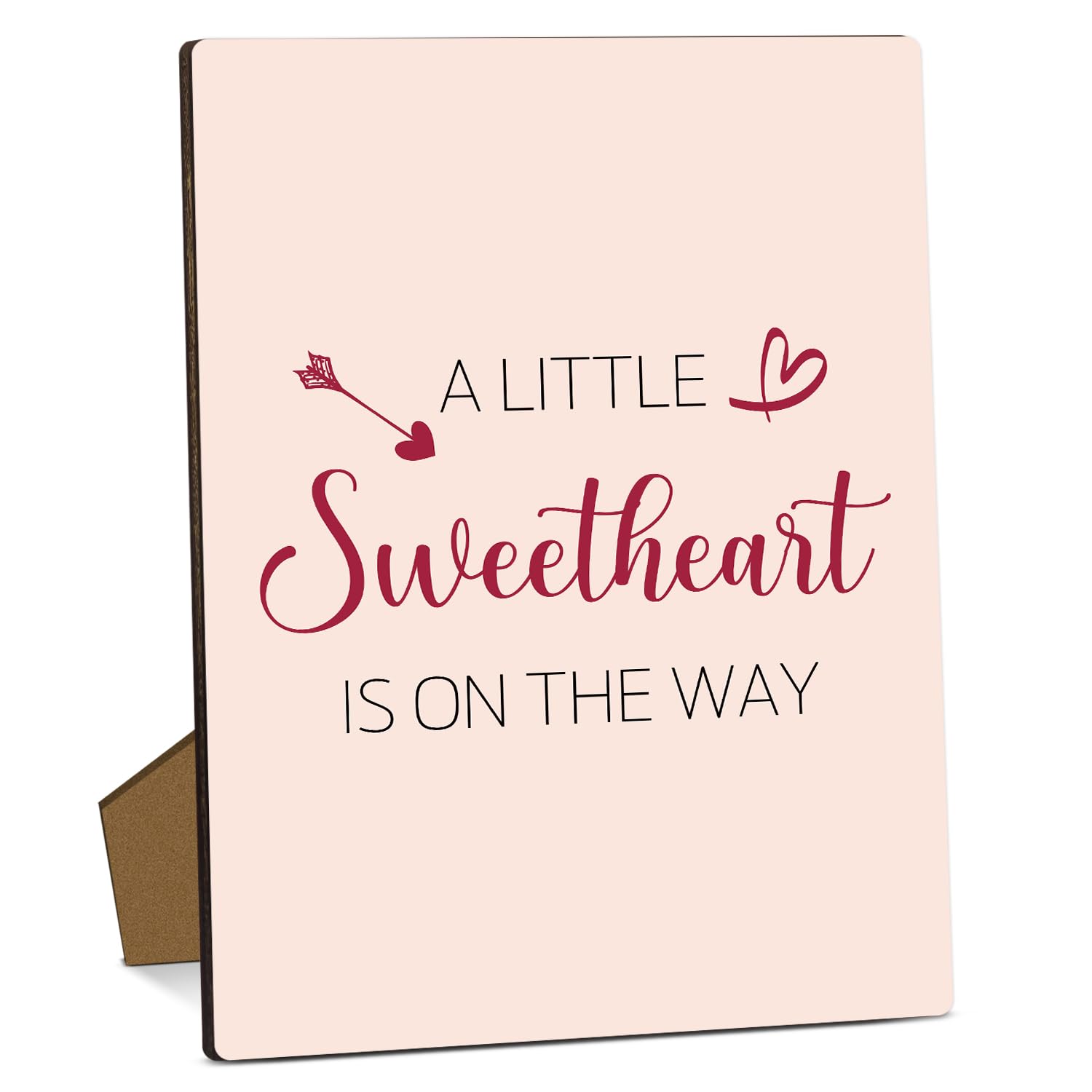 A Little Sweetheart FEV6 is On The Way Wooden Sign with Stand, 8 x 11 ...