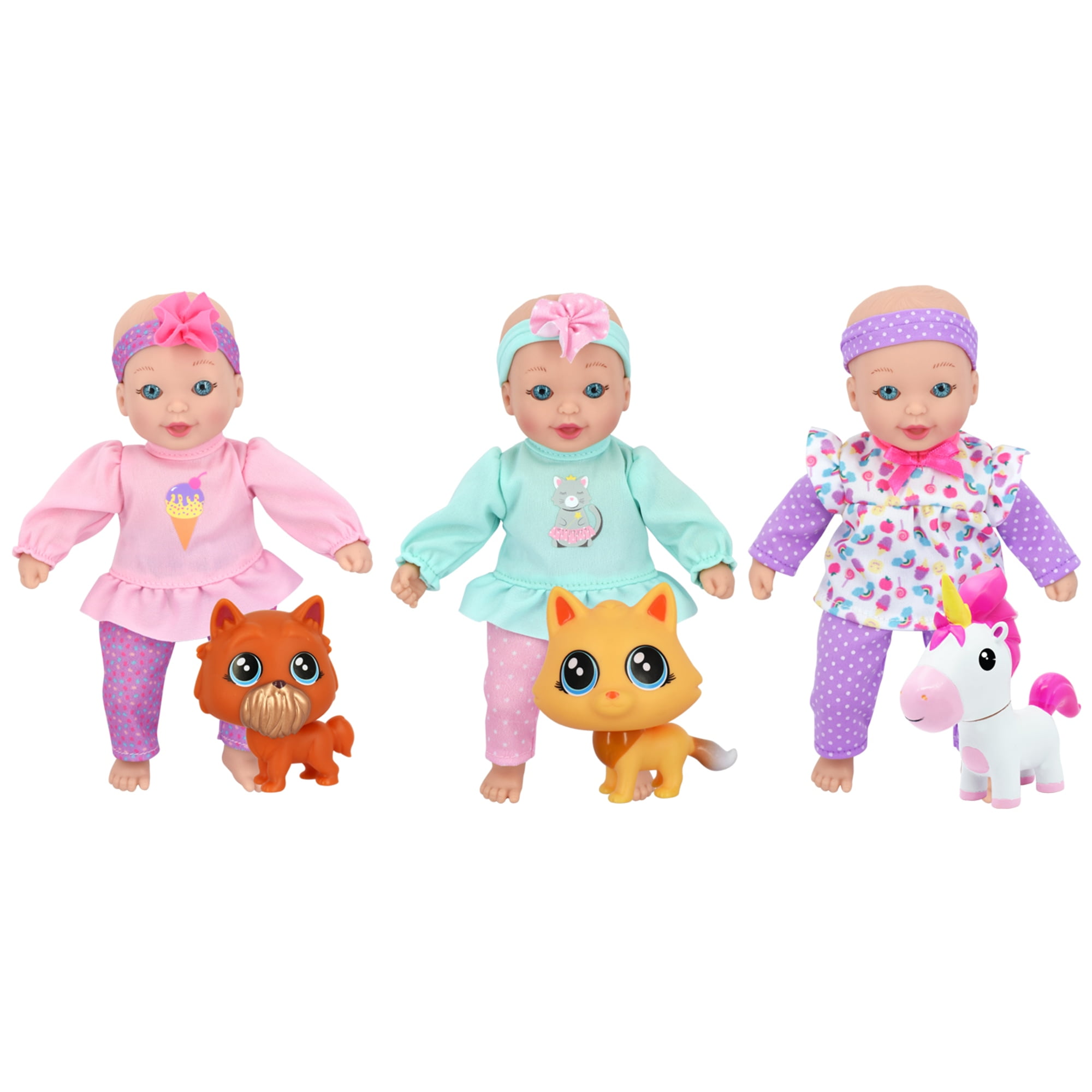 Little Sweeties Baby Doll with Pets - Walmart.com