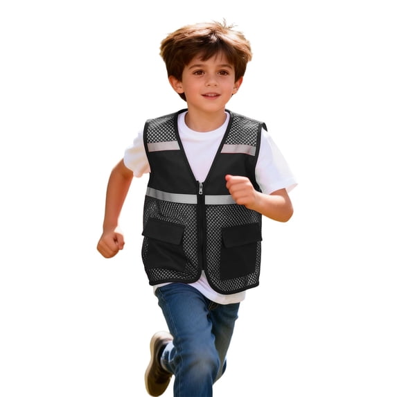 Little T-Shirts For Boys Mesh Vest For Kids Youth Service Outdoor ...