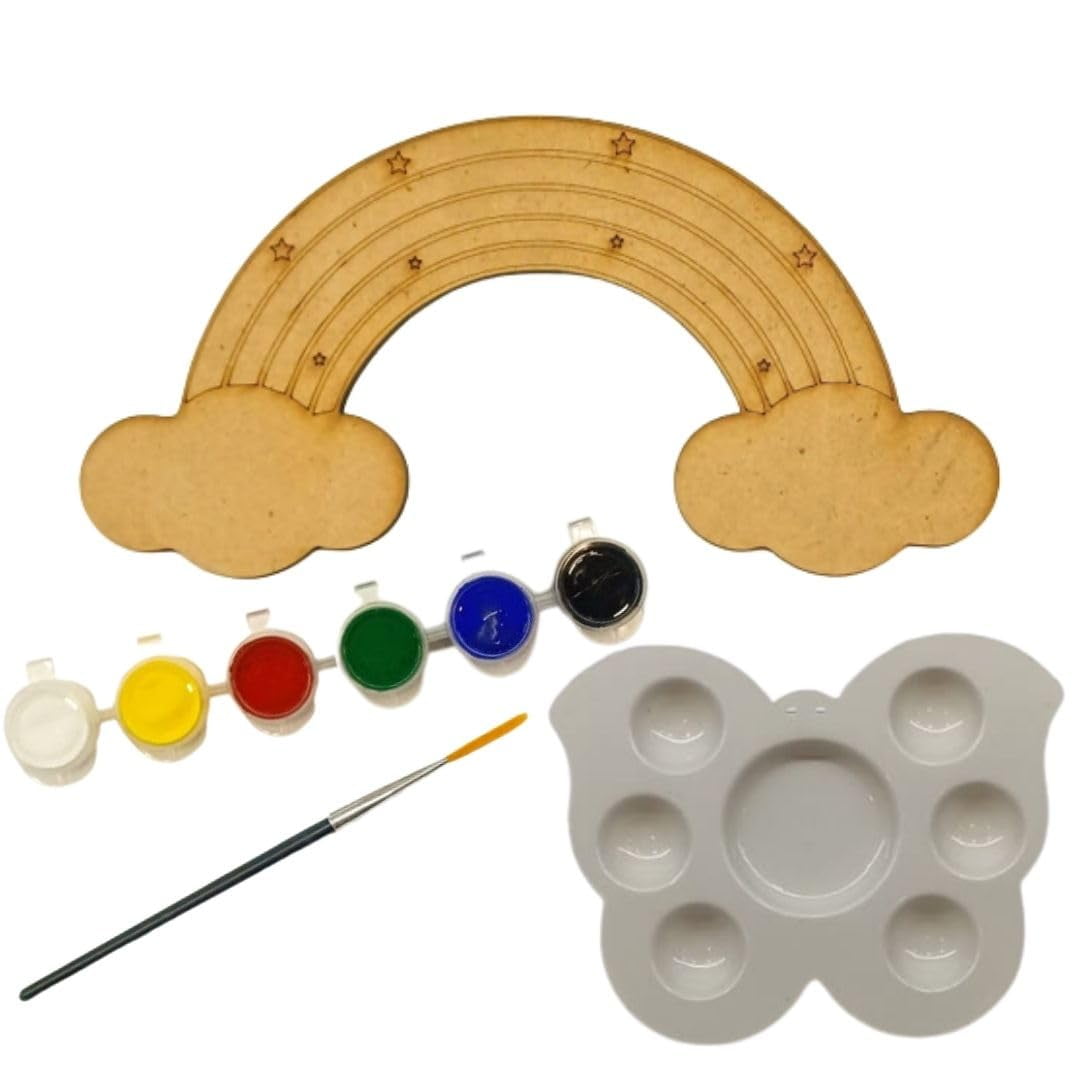 Little Things Cute MDF Cutouts Premarked MDF Base Pre Marked Rainbow ...