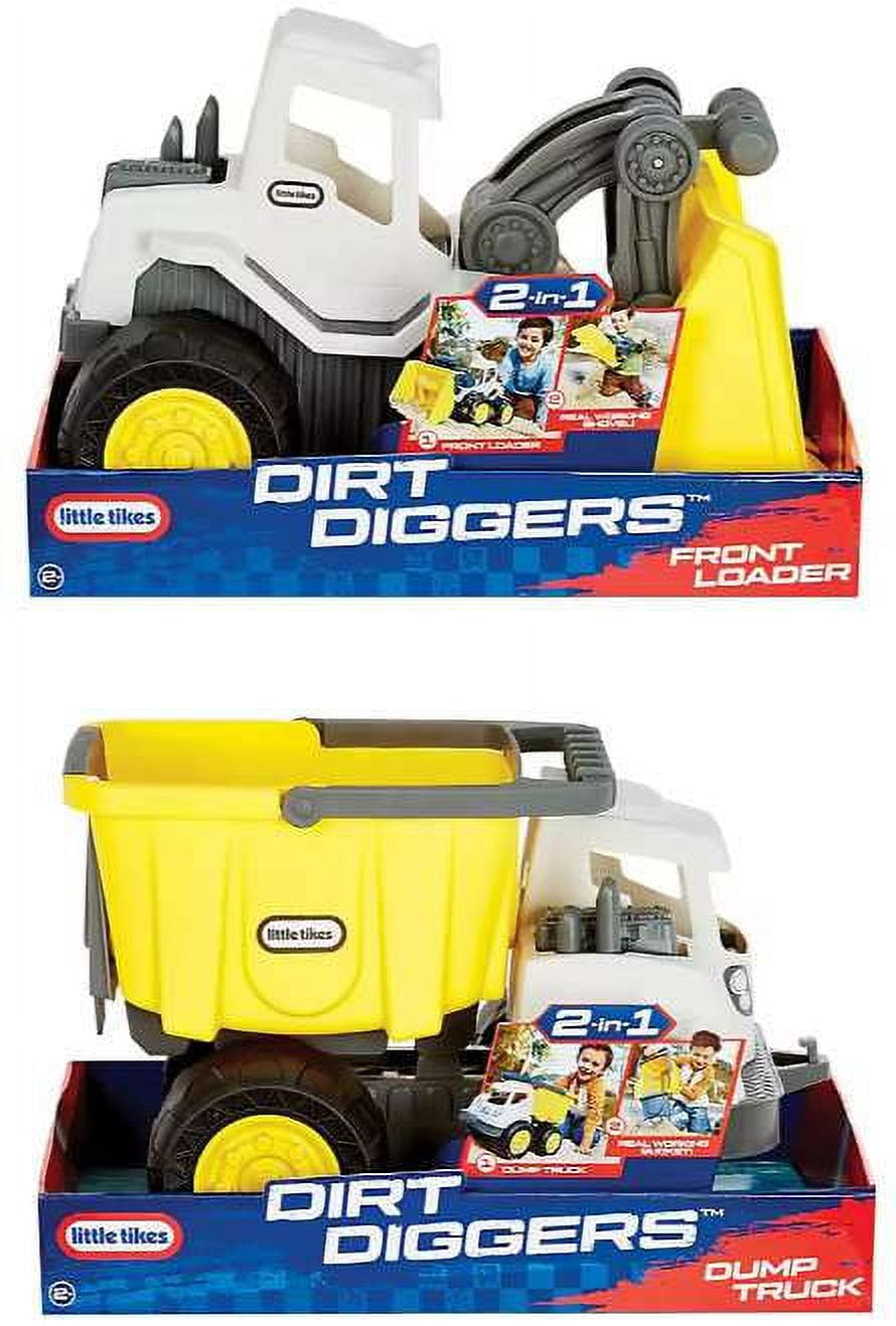 Little Tikes Dirt Diggers Dump Truck & Front Loader Vehicle 2-Pack (2 ...