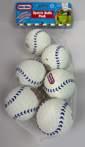 Little Tikes Fun To Bounce Soft To Catch 6 Ct Sports Balls Pack 3-6 Yrs ...