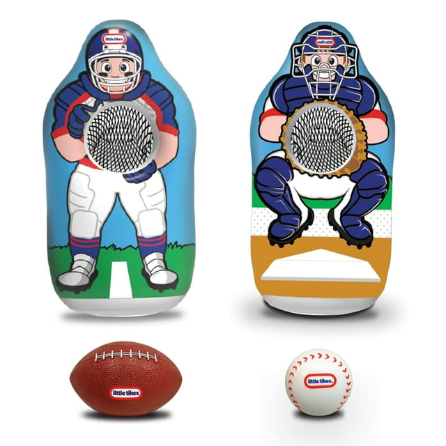 Little Tikes Jumbo Inflatable Baseball and Football Trainer - Walmart.com